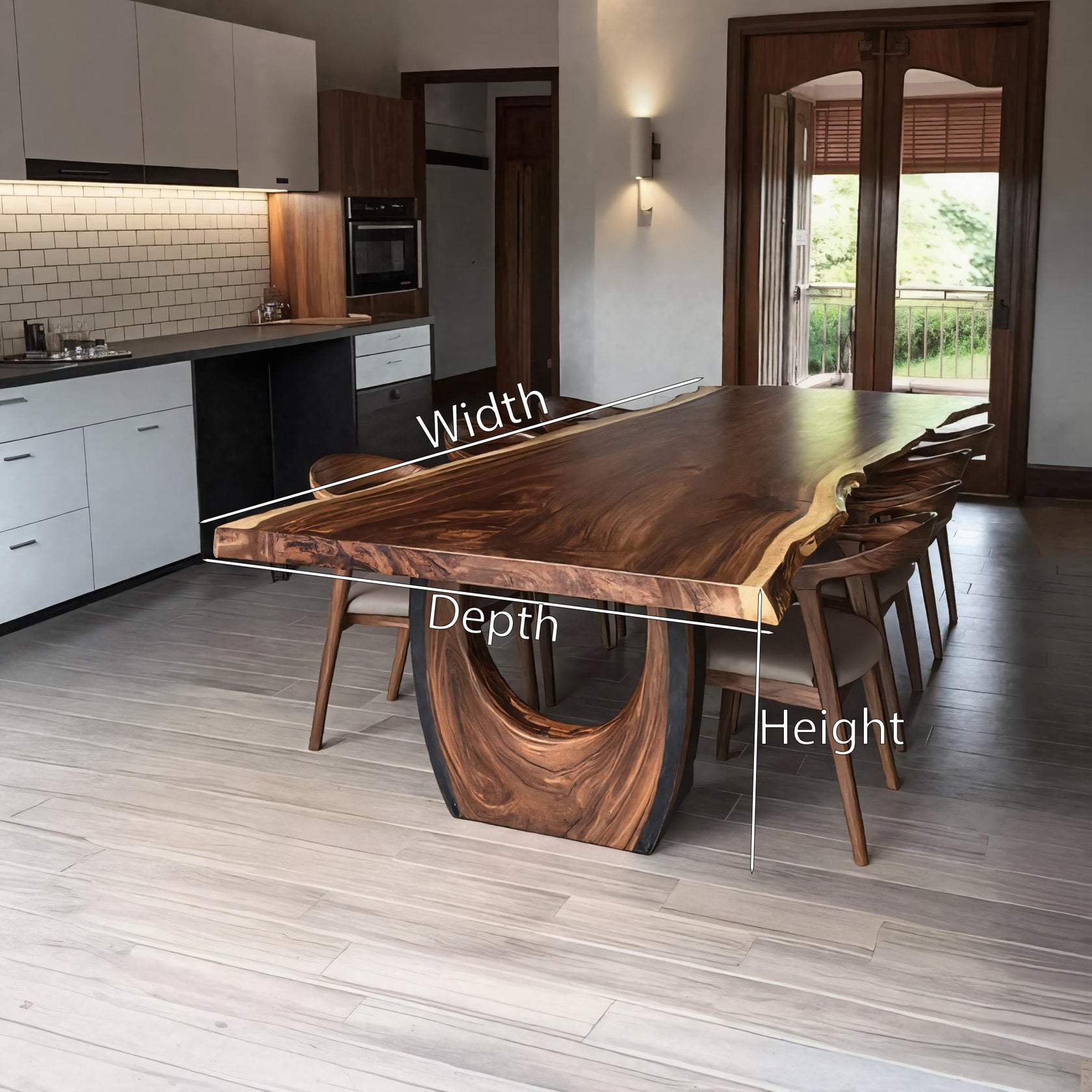 Handcrafted Live Edge Dining Table For Dining Room Decor – Roy Timber